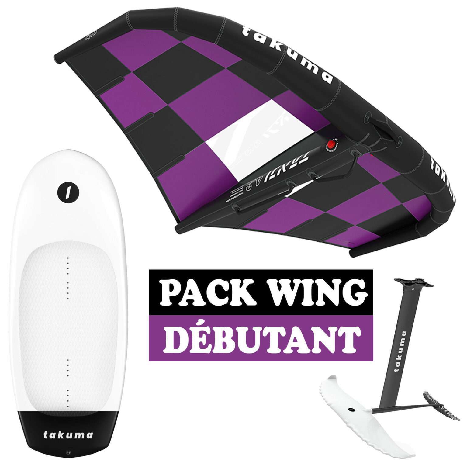Pack wing foil débutant Takuma BK 120 litres - Ogliss.com